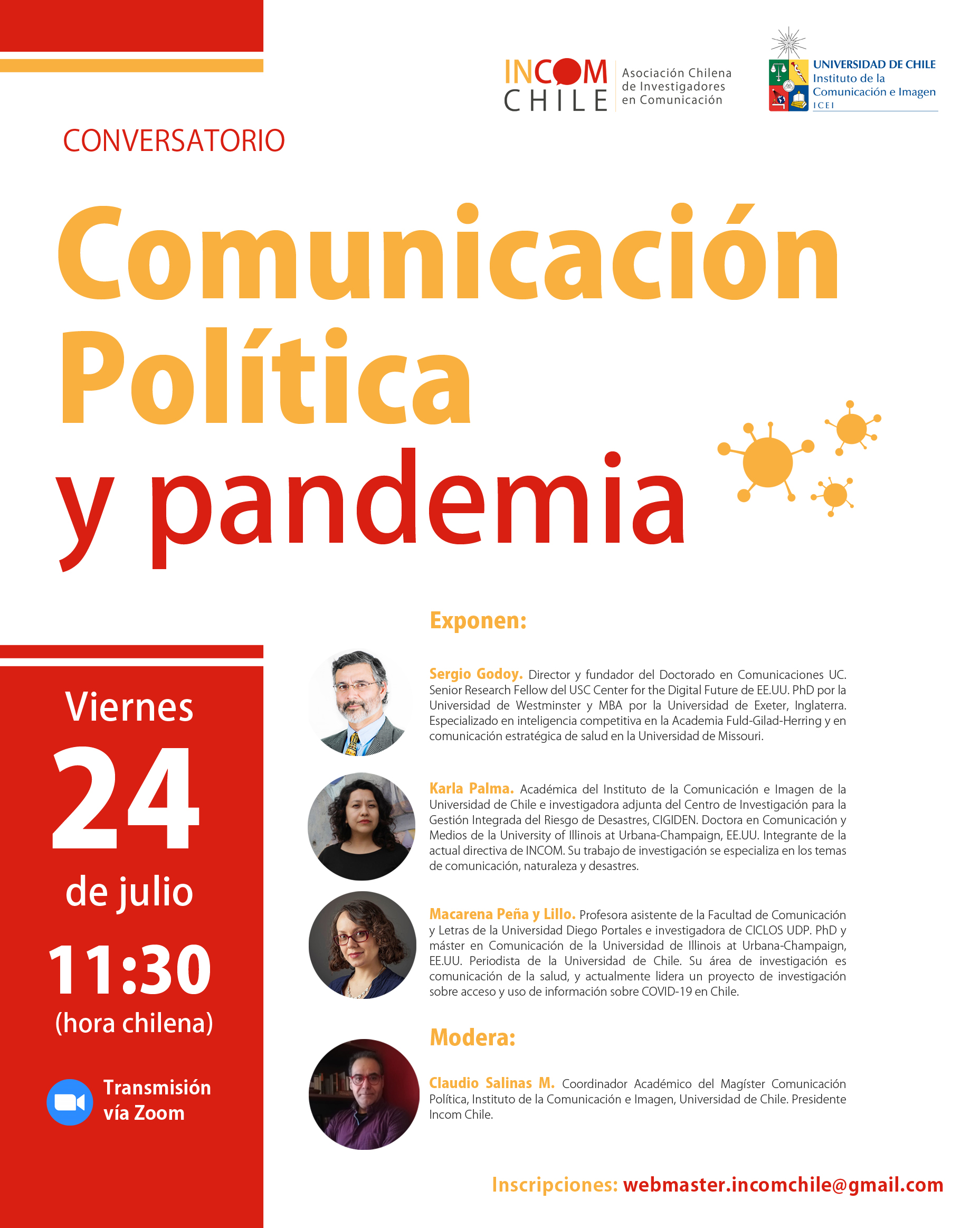 Incom Chile anuncia ciclo de conversatorios virtuales – Incom Chile